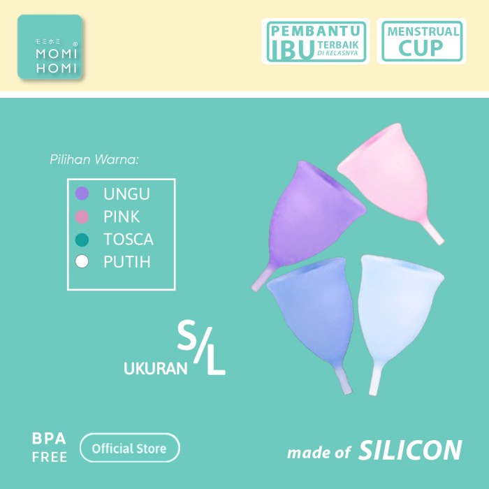 Jual MENSTRUAL-CUP-TAMPON- MOMI HOMI GIRLS MENSTRUAL CUP TAMPON SILIKON ...