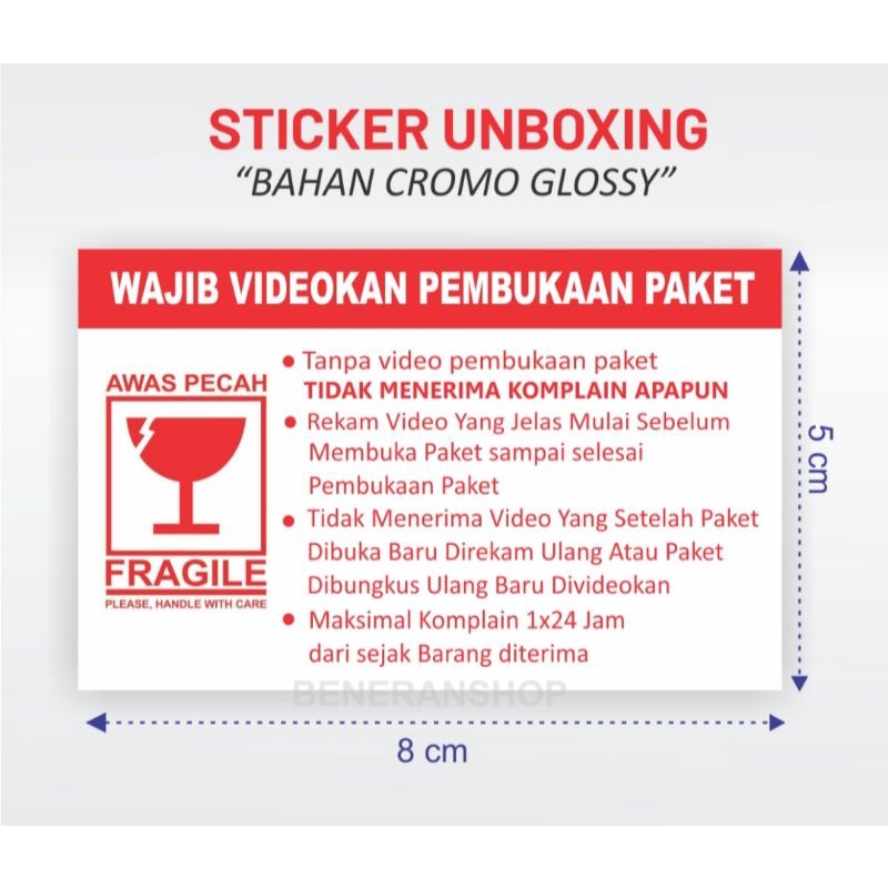 Jual Sticker unboxing / sticker paket | Shopee Indonesia