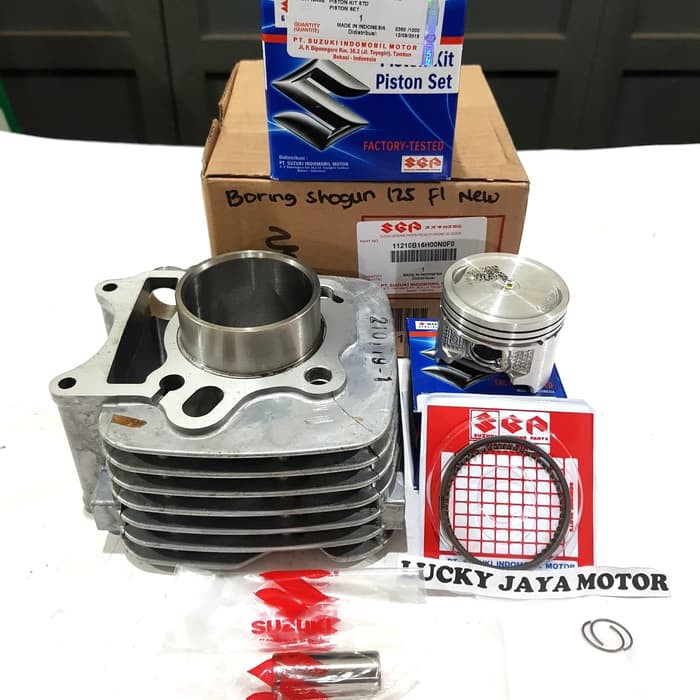 Jual Cylinder Blok Block seher Boring shogun 125 fl Sp new Nr Original Indonesia|Shopee Indonesia