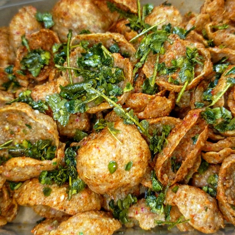 Jual Basreng Bulat Premium All Varian (kemasan box mika 500ml, 100gr ...