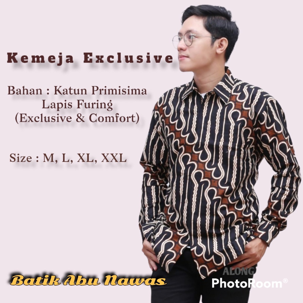 Jual Baju Batik Pria Original Reguler Slimfit Lengan Panjang Primisima ...