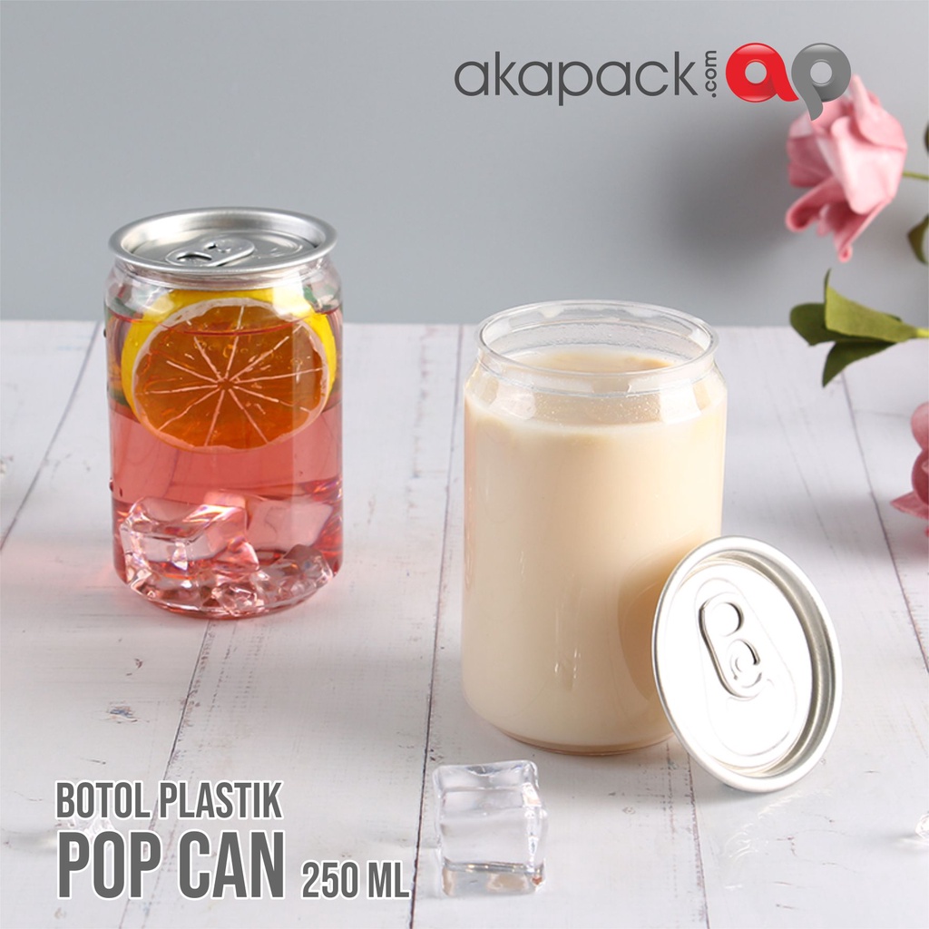 Jual botol plastik Pet Can 250ml tutup kaleng POP CAN | Shopee Indonesia