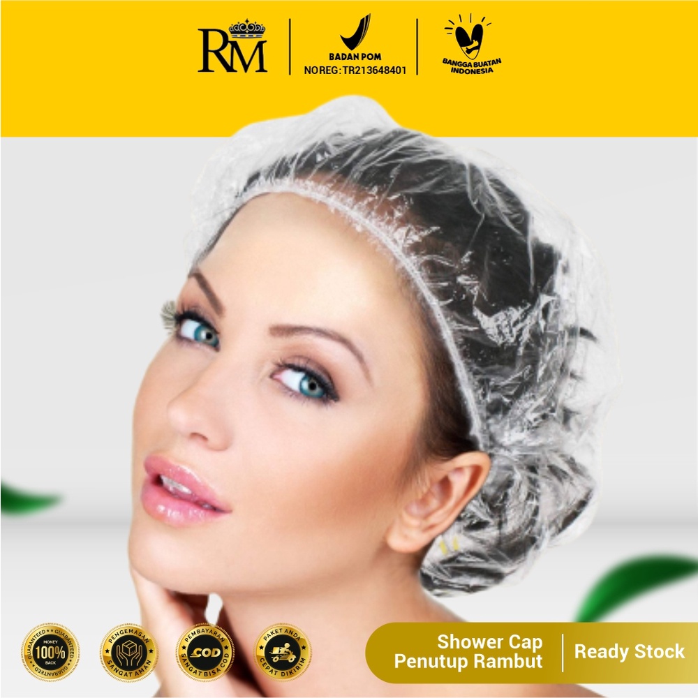 Jual Shower Cap Penutup Rambut Saat Tidur Saat Mandi | Shopee Indonesia