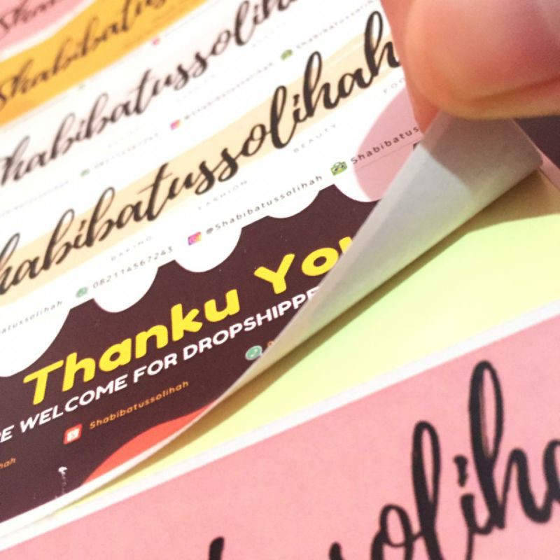 Jual Cetak Stiker Kemasan Cetak Label - Sticker Bulat Stiker Persegi ...