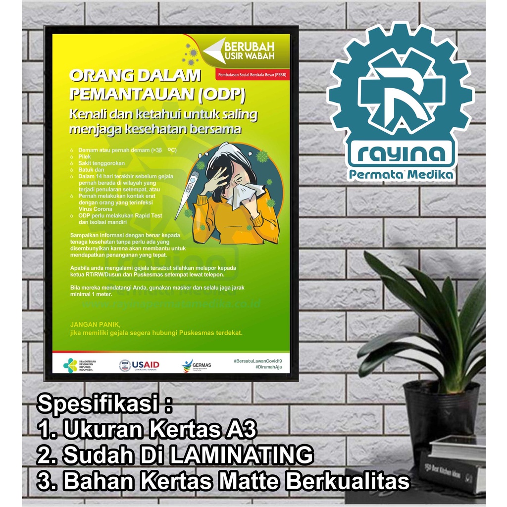 Jual Poster Orang dalam Pemantauan (ODP) | Shopee Indonesia