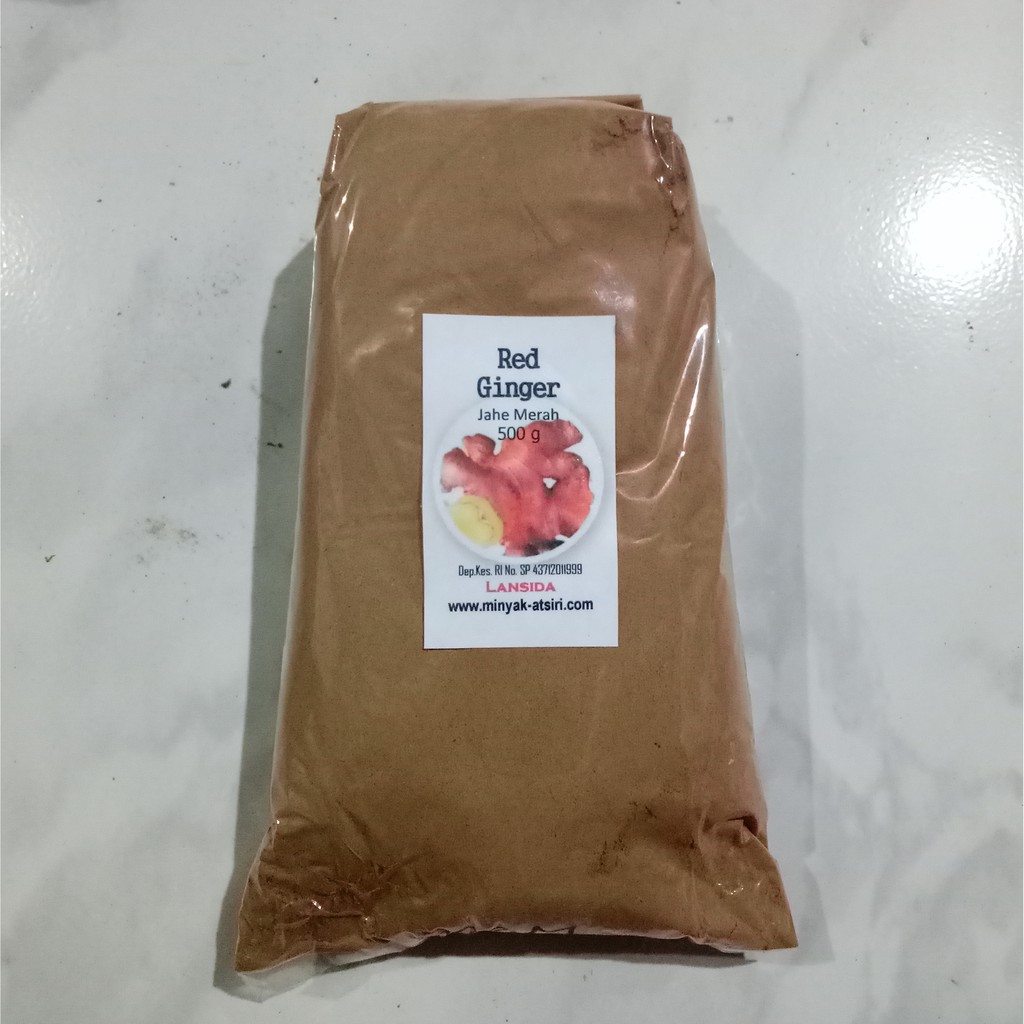 Bubuk Jahe Merah 500 g Simplisia Bubuk Red Ginger Rhizome Powder ...