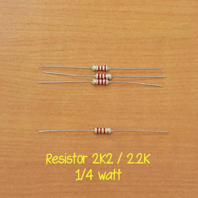 Jual Resistor 1/4 watt 22 ohm 270 1k 2k2 ohm | Shopee Indonesia