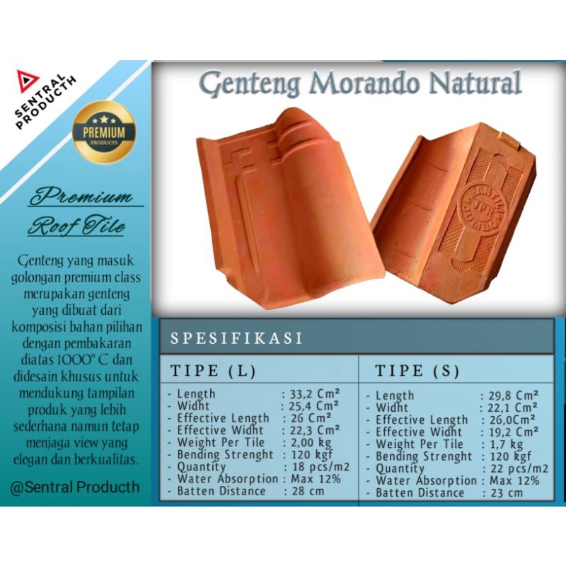 Harga genteng morando Terbaru Okt 2025 | BigGo Indonesia