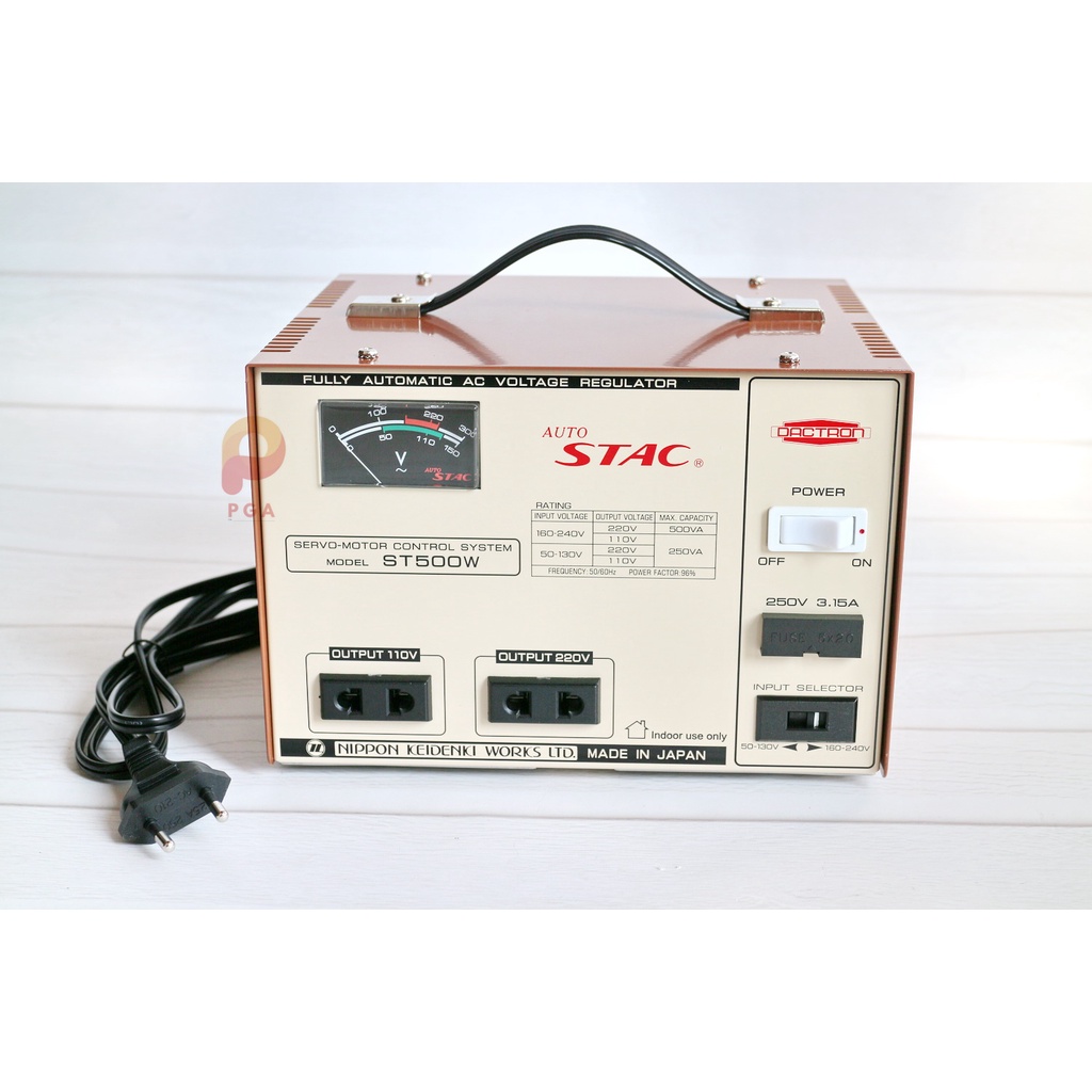 Jual STABILIZER LISTRIK STAC 500W JAPAN Indonesia|Shopee Indonesia