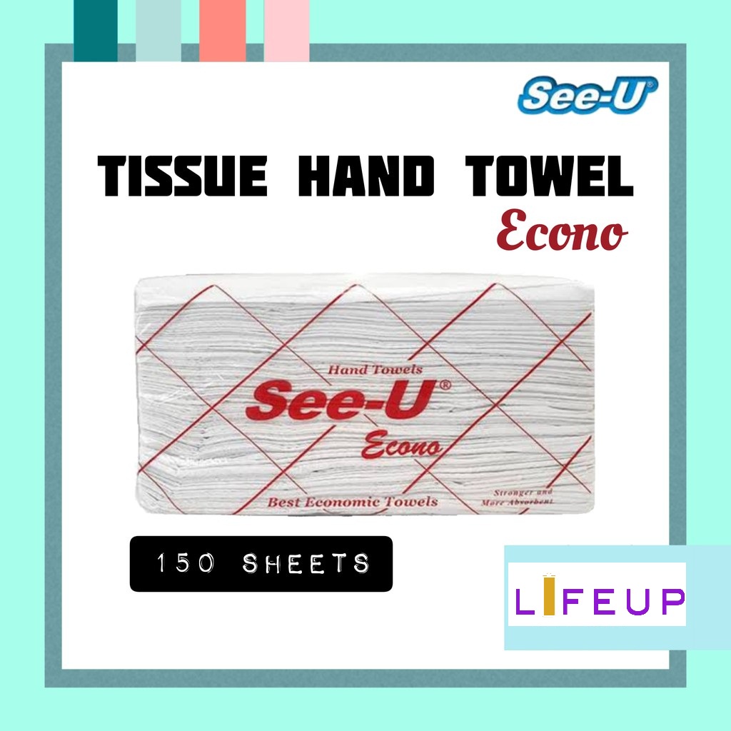 Jual Tissue HAND TOWEL SEE-U / TISU SEE U ECONO 150 sheets | Shopee ...