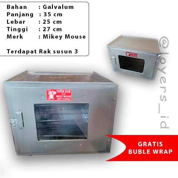 Jual Oven tangkring mickey mouse rak susun 3 / loyang oven mickey mouse ...