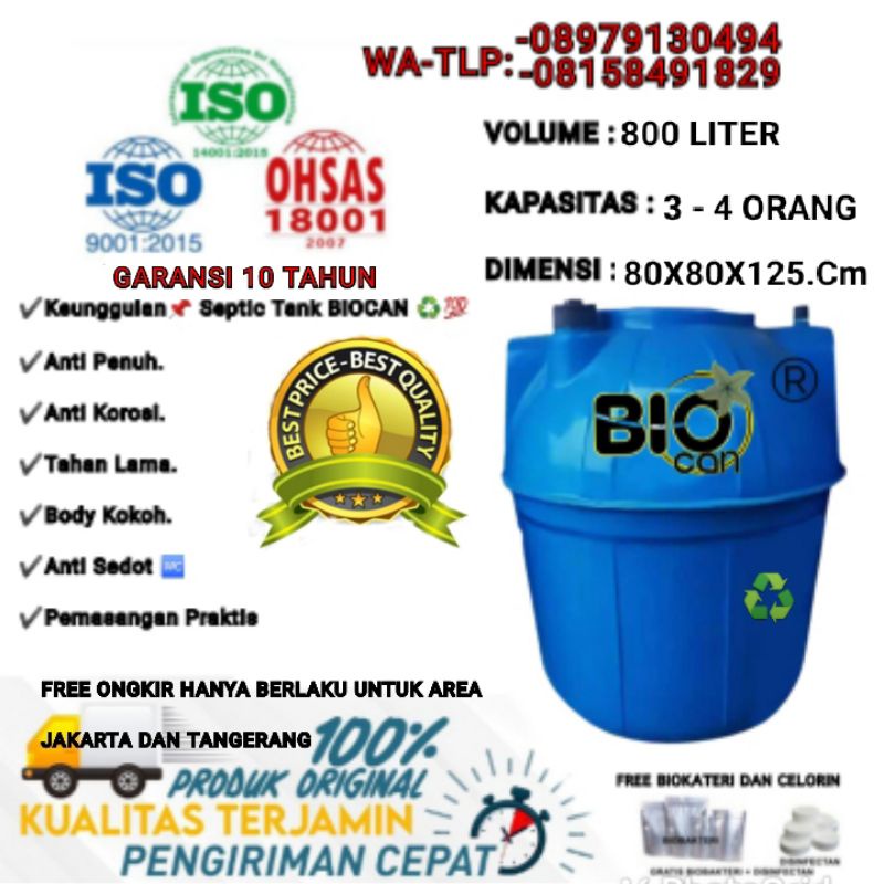 Jual septic tank biotech biofil biotank Biofilter sepiteng bio 800 ...