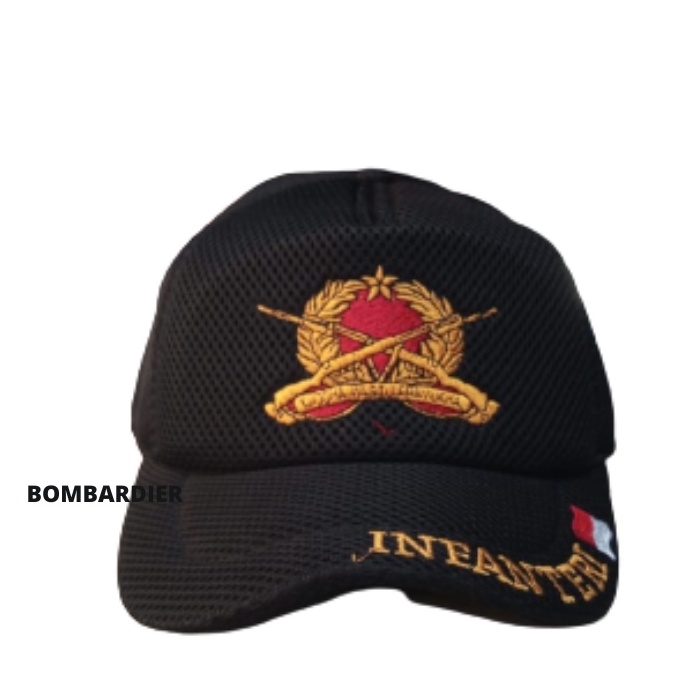Jual Topi Tactical Army Jaring Bordir TNI Dinas INFANTERI | Shopee ...
