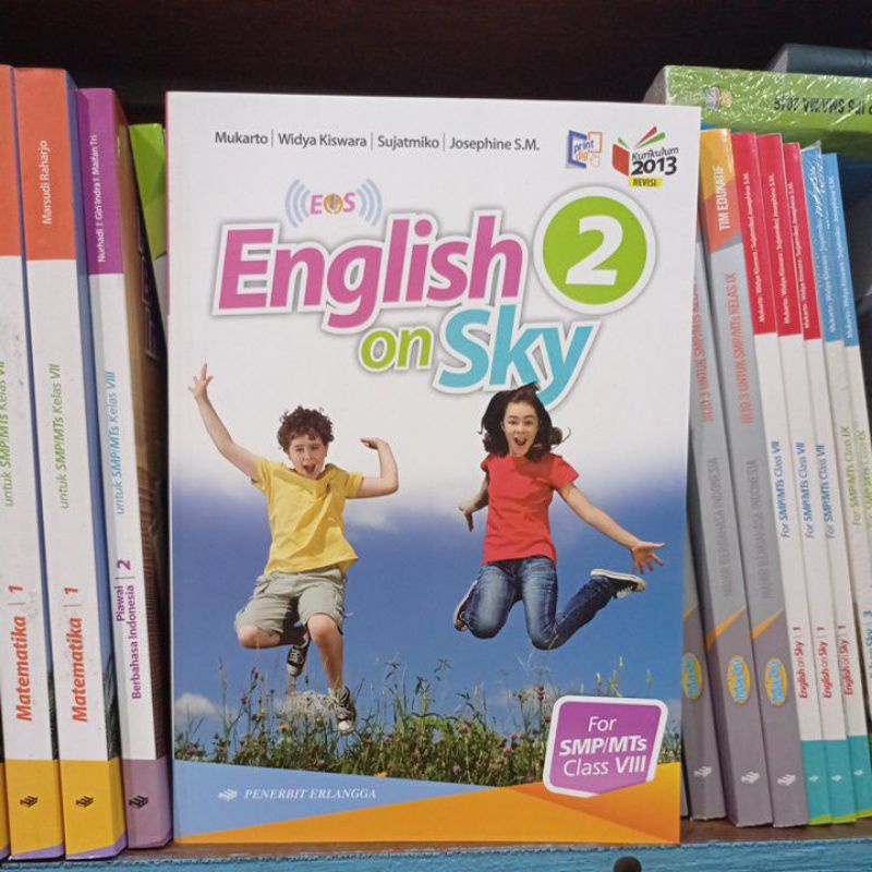Jual Buku Bahasa Inggris SMP/MTS kelas 8 English on Sky penerbit erlangga kurikulum 2013 edisi ...