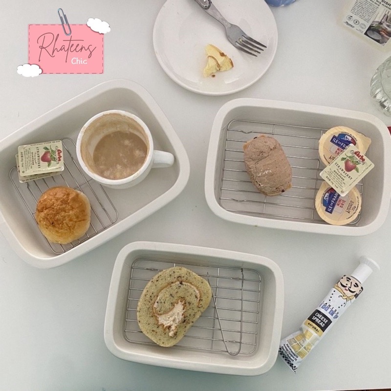 Jual Ceramic Baking Tray Korean Style / Tray Keramik style Korea ...