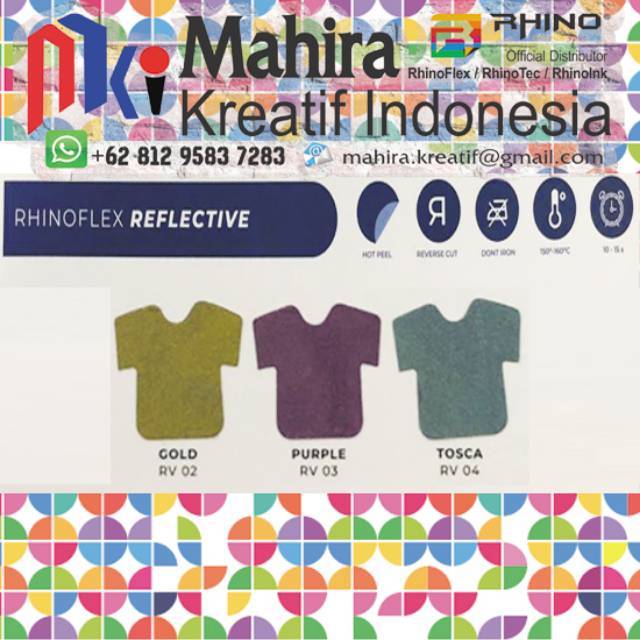 Jual RHINOFLEX Polyflex Korea / poly flex REFLECTIVE PREMIUM 50cm ...