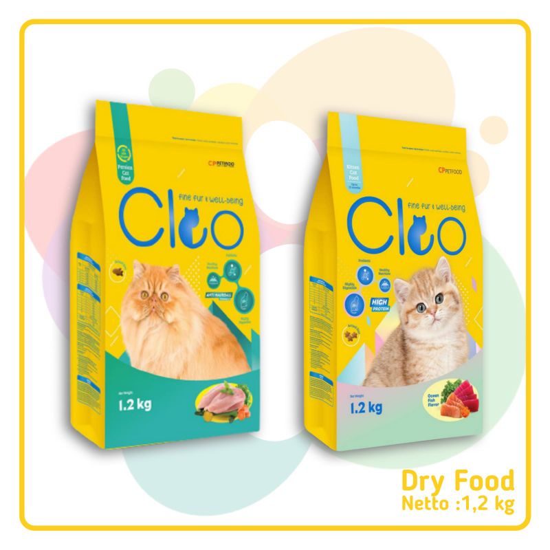 Jual CLEO Cat Food 1,1kg / Cleo Kitten /Cleo Persian /Adult Makanan ...