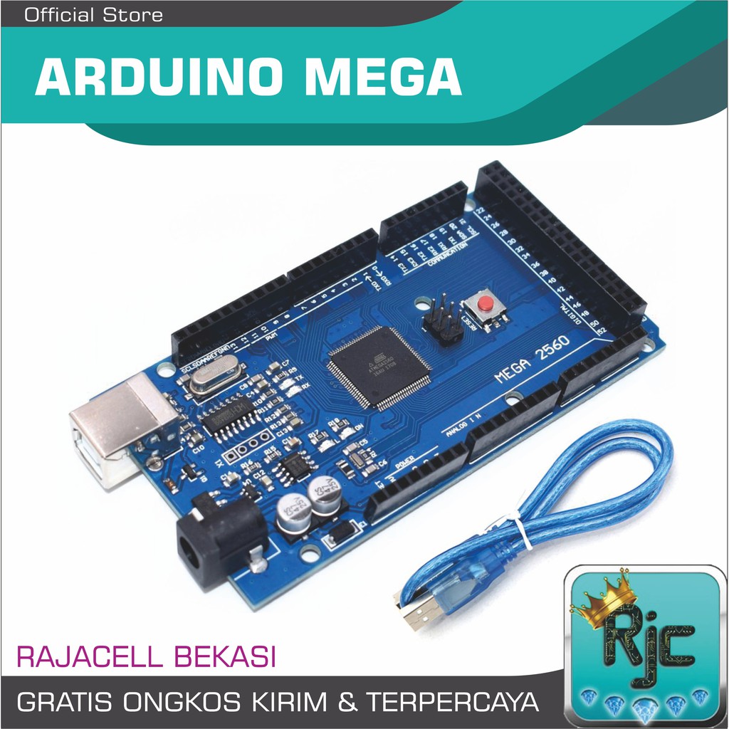 NEW New Arduino Mega 2560 Mega2560 R3 16u2 + Kabel Data Atmega2560 ...