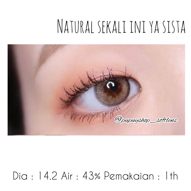 Jual Softlens mini jelly brown kitty kawaii normal minus mini boom ...