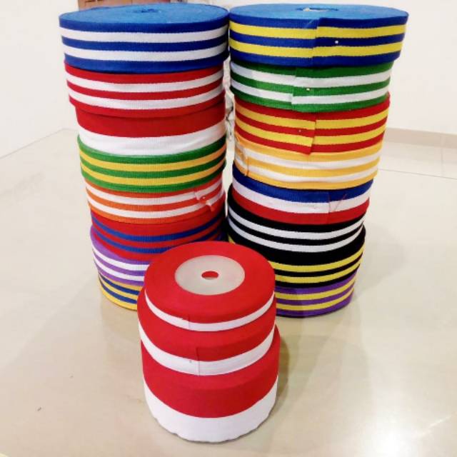 Jual Tali Medali Tali Mendali Tali Medali Roll Rollan Sleret Putih ...