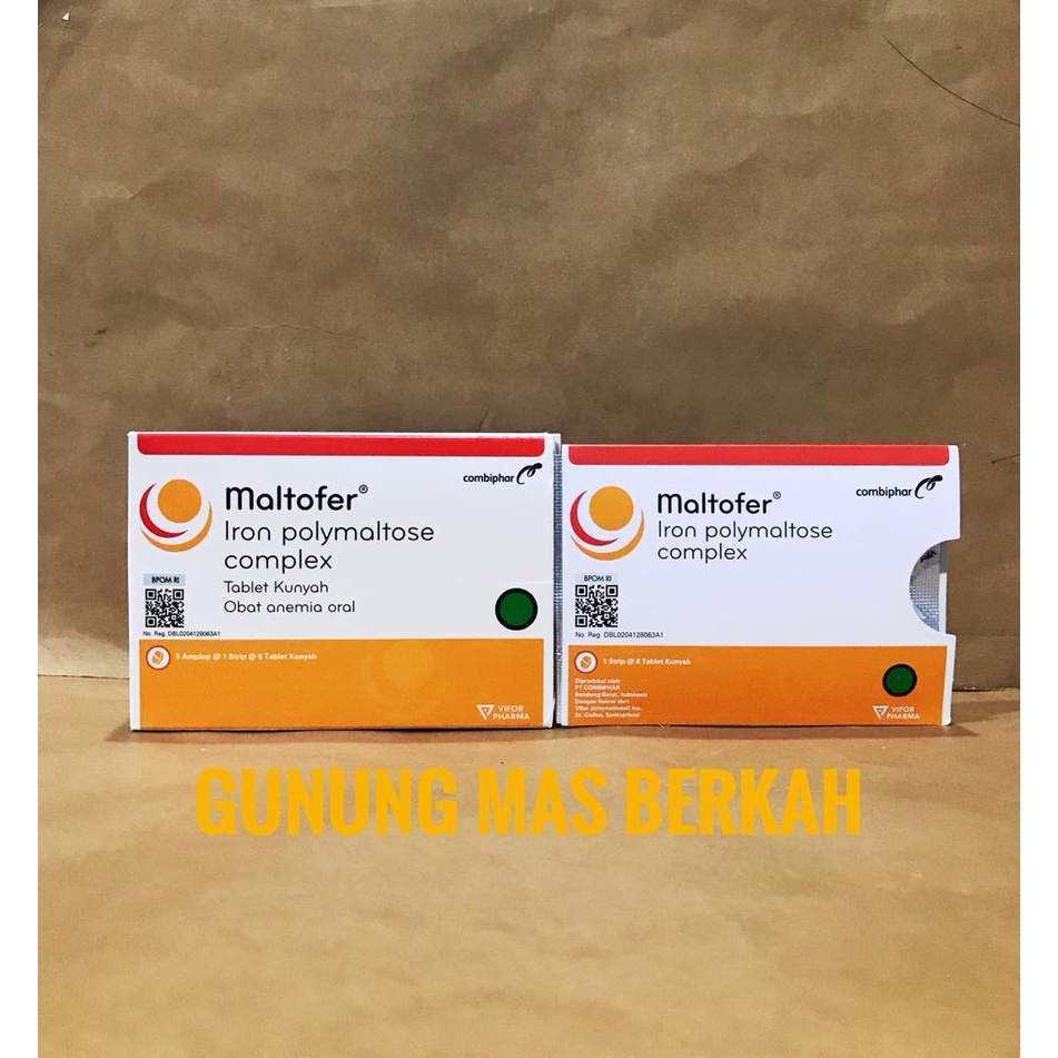 Jual Maltofer Chew Tablet - suplemen zat besi untuk anak-anak, remaja ...