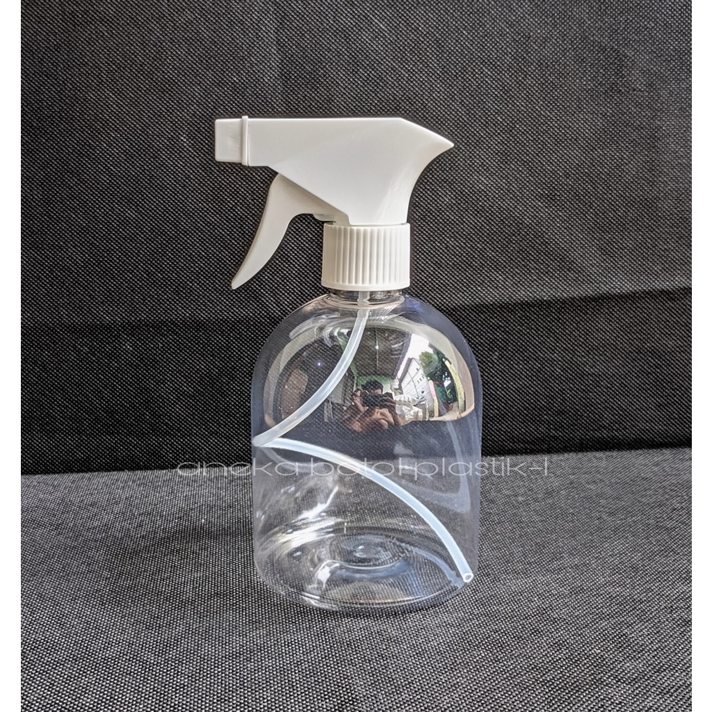 Jual Botol Semprotan Spray 500ml Bening Kispray Putih Botol Kispray Kosong 500 Ml Lucu Oval ...