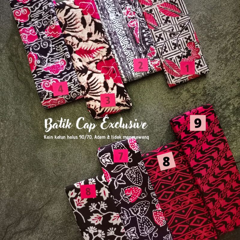 Jual Kain Batik Katun Premium Kain Batik Merah Hitam Batik Merah Hitam ...