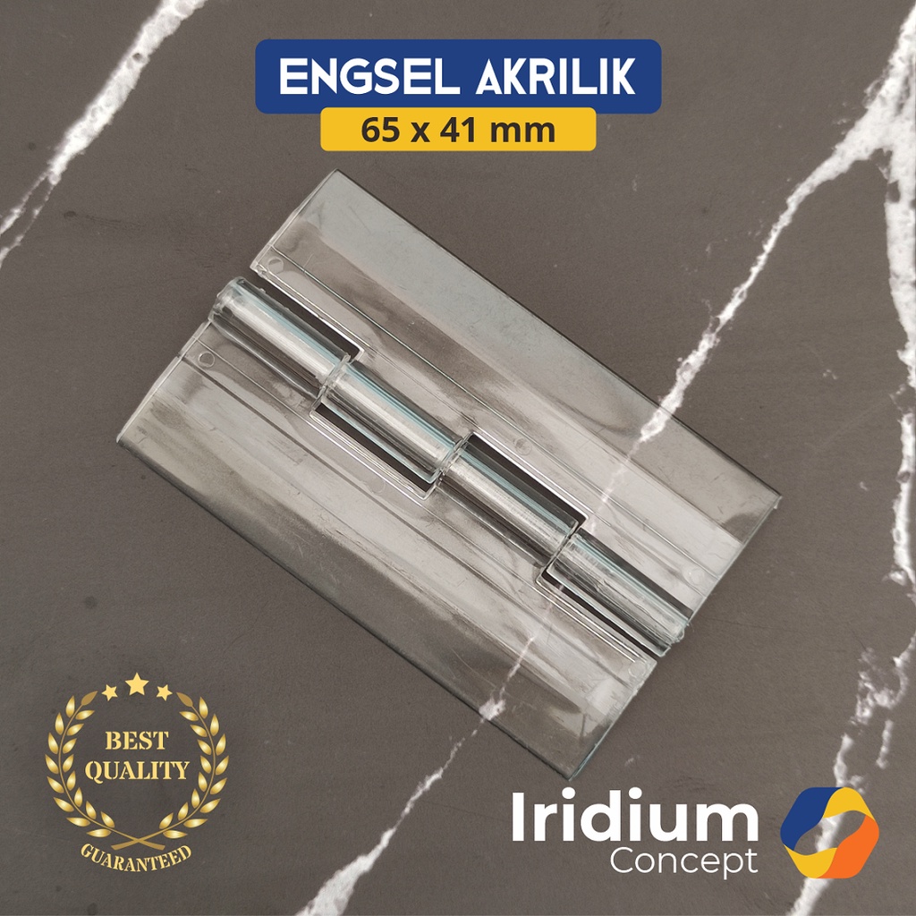 Jual Engsel Akrilik 65 x 41 mm bening / clear acrylic hinge 6 cm 6cm ...