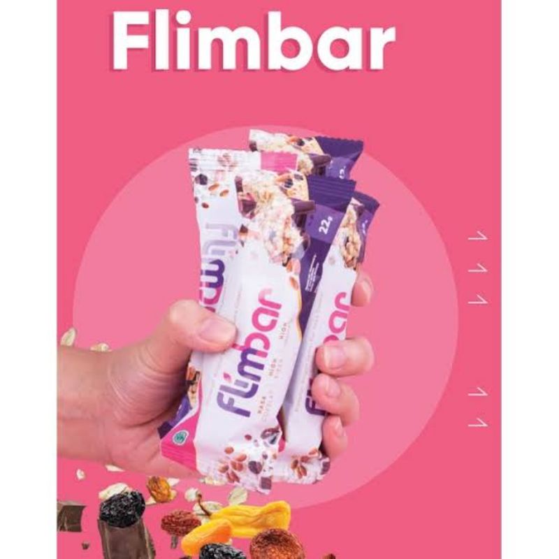 Jual FLIMBAR FLIM BAR FLIMTY 1 PCS SACHET BAR SNACK SEHAT FIBER PROTEIN ...