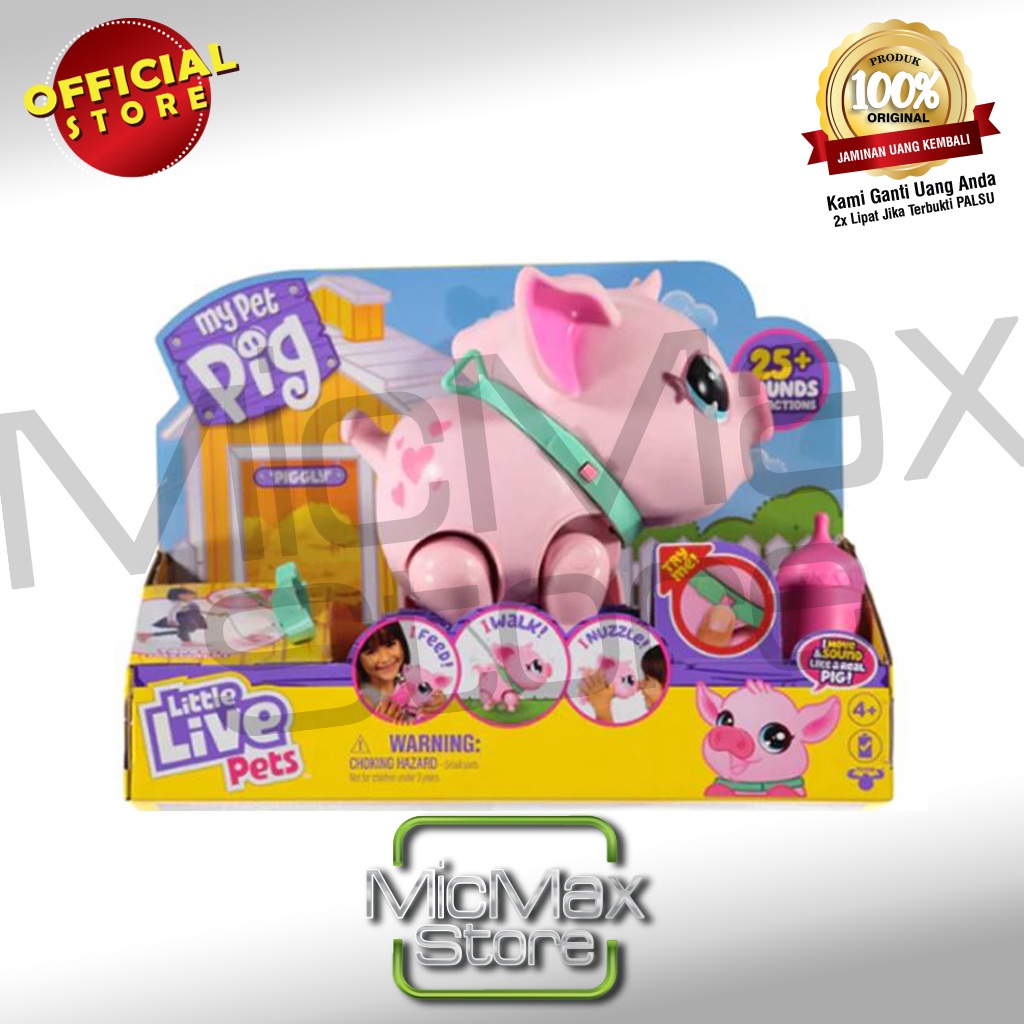 Jual Little Live Pets My Pet Pig Piggly MS26366 | Shopee Indonesia