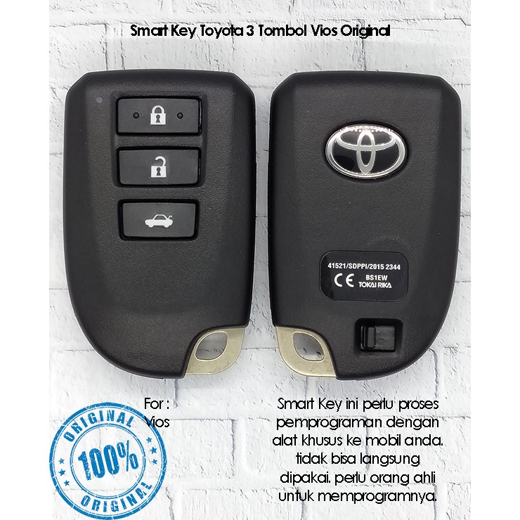 Jual Remote Kunci SmartKey Toyota Vios Original BERGARANSI !!! | Shopee ...