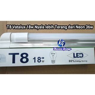 Jual LAMPU TL LED 18W PUTIH / SET LAMPU NEON TUBE LED 18 WATT Indonesia ...
