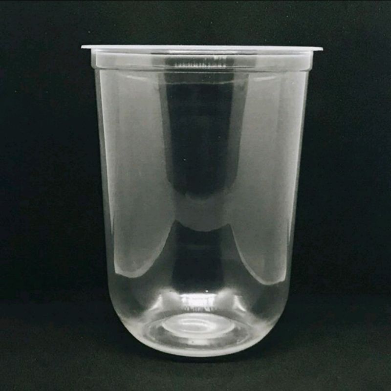 Jual GELAS PLASTIK OVAL 14 OZ / 16 OZ HOK CUP | Shopee Indonesia