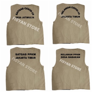 Jual Rompi Satgas Covid-19 | Rompi Tactical | Rompi Wartawan | Custom ...