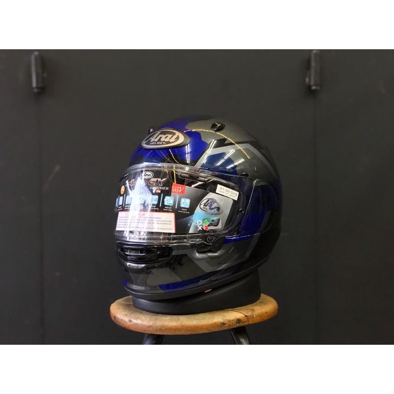 Jual Helm Motor Full Face Helmet Arai Astro GX New Face Blue SNI Japan ...