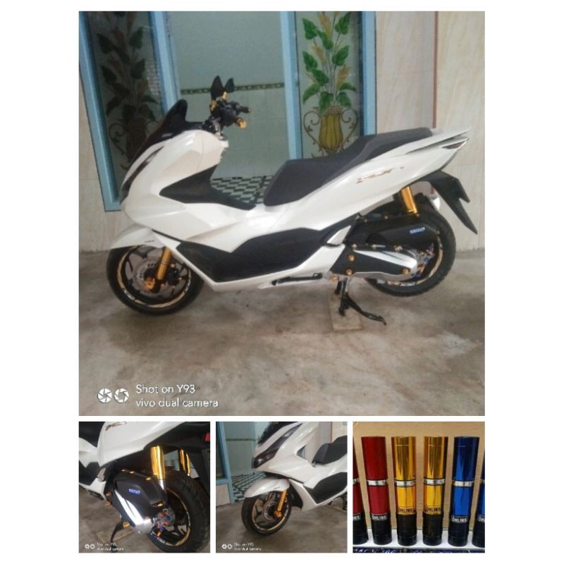 Jual chover shok pcx depan belakang 160 CC, pengaman shok pcx depan ...