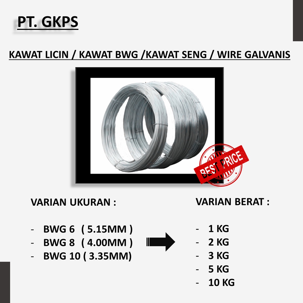 Jual Kawat BWG 10 ( 3.35mm ) 10 Kg | Shopee Indonesia