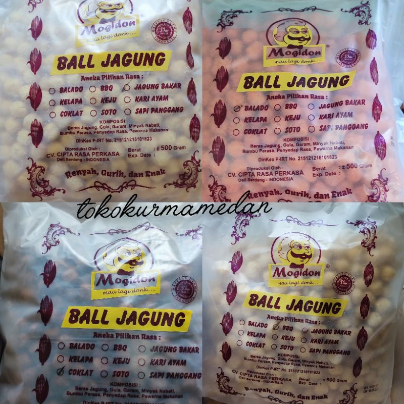 Jual [500gr] CHIKI BALLS JAGUNG BAKAR COKLAT BBQ BALADO MAGIDON ...