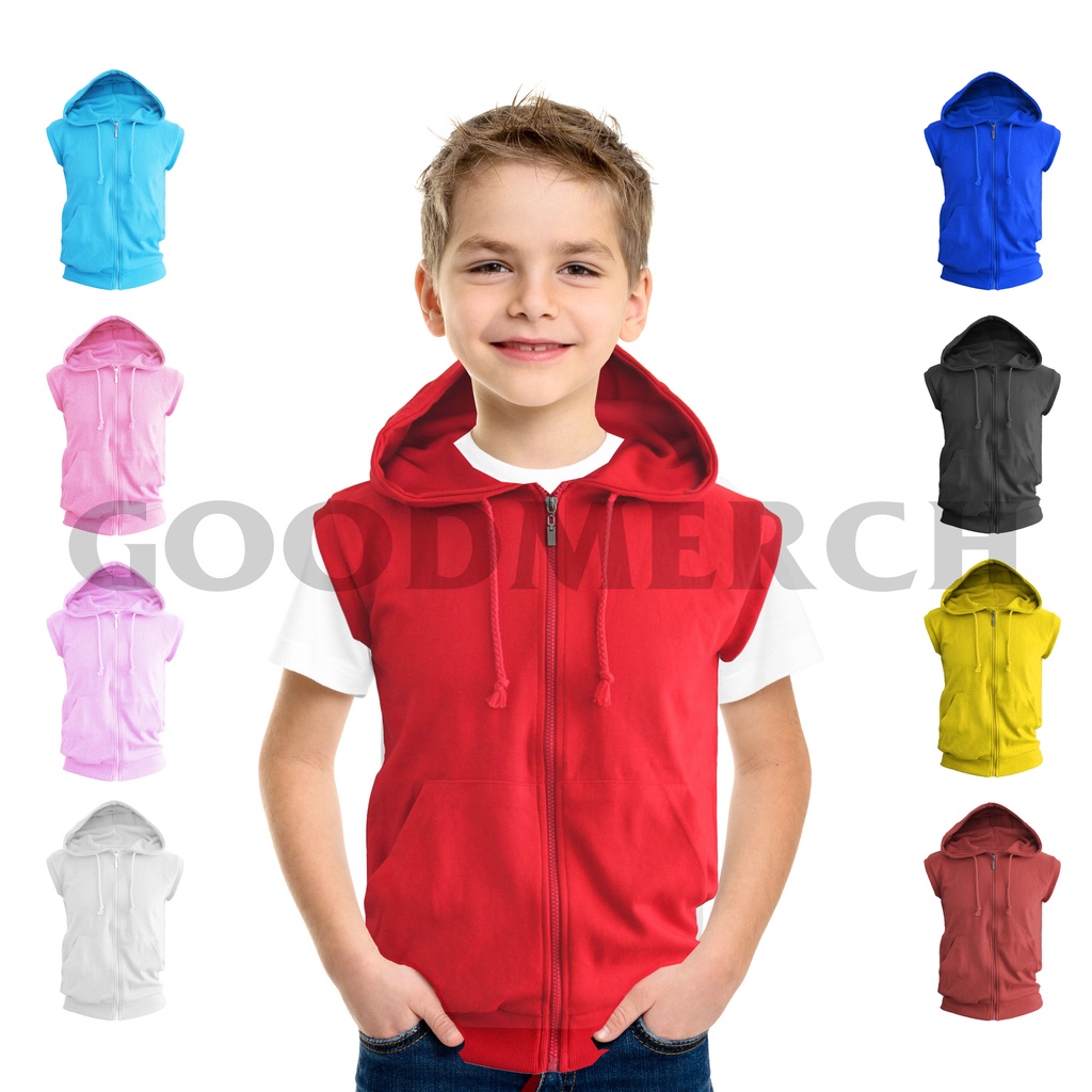 Jual Jaket rompi anak bahan fleece / rompi anak / vest hoodie anak ...