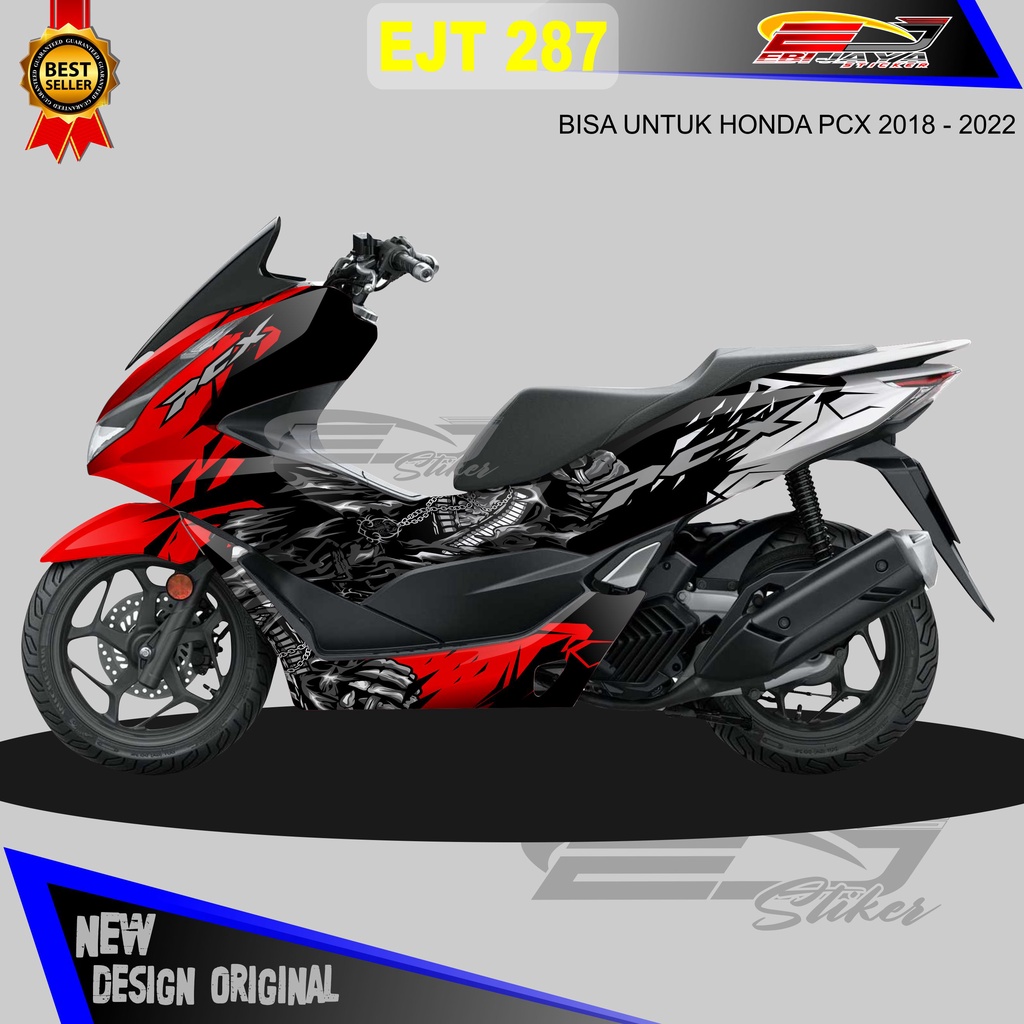 Jual STIKER VARIASI MOTOR PCX TERBARU FULL BLOK / DECALL STIKER PCX NEW ...