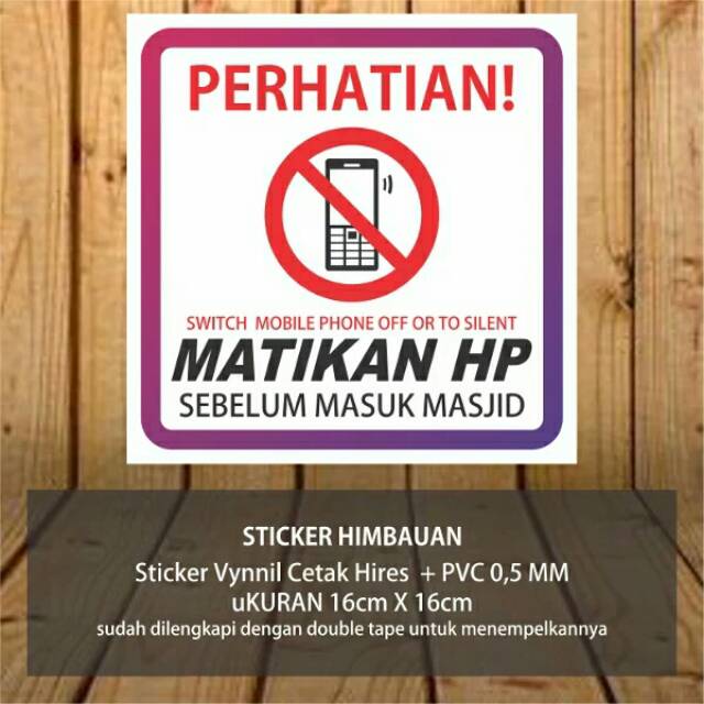 Jual Sticker Matikan Handphone | Shopee Indonesia