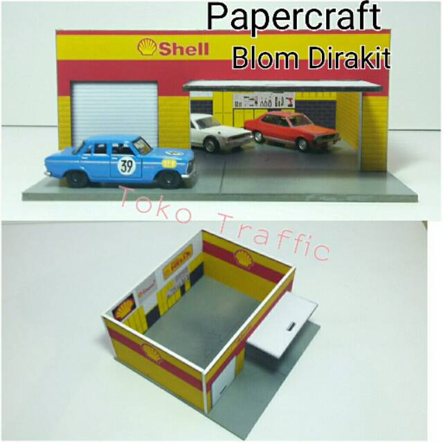 Jual Papercraft Diorama Mechanics Shell Helix skala 64 blom rakit ...