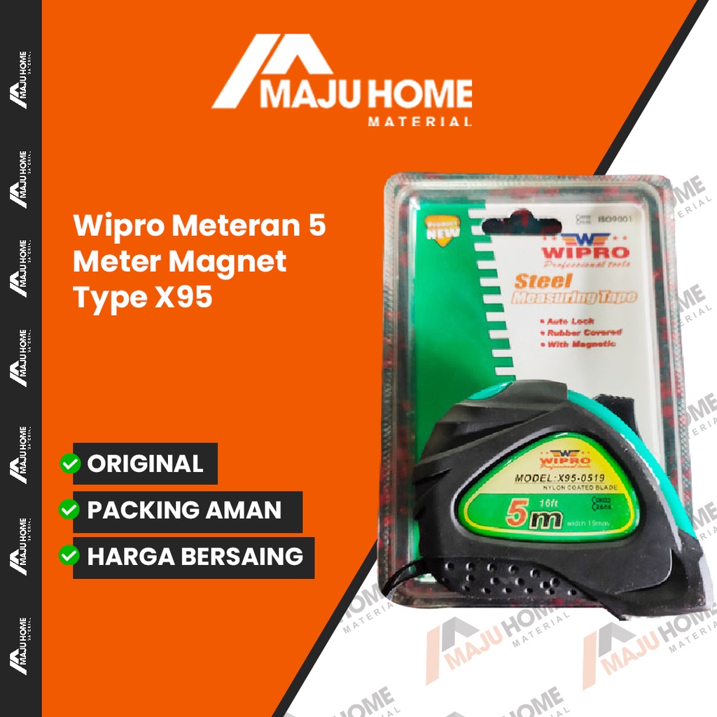 Jual Wipro Meteran 5 Meter Magnet Type X95 | Shopee Indonesia