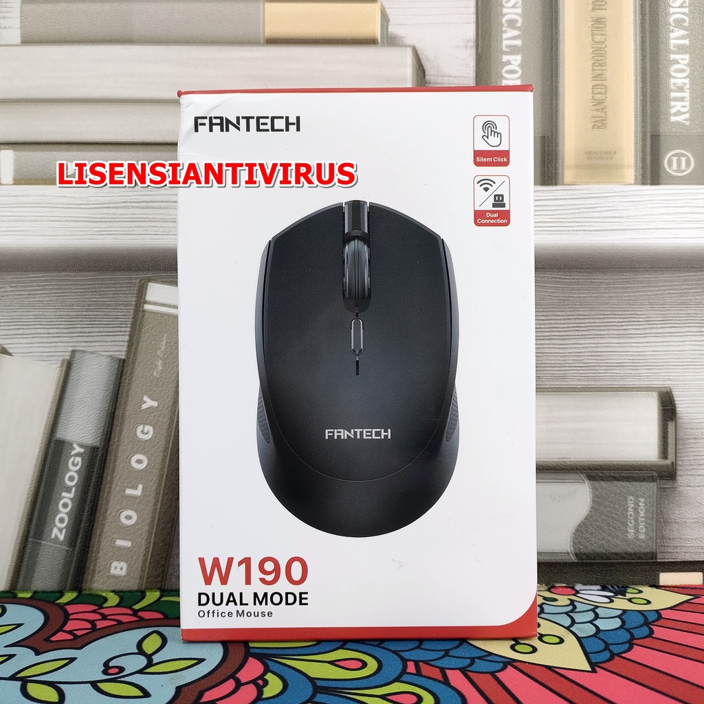 Jual Mouse Fantech W190 Wireless Bluetooth Silent Mouse Dual Connection ...