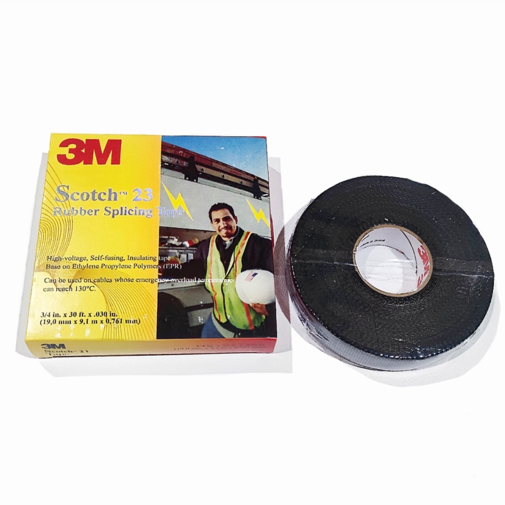 Jual Isolasi Listrik Scotch 23 Rubber Splicing Tape Original 100% 3M ...