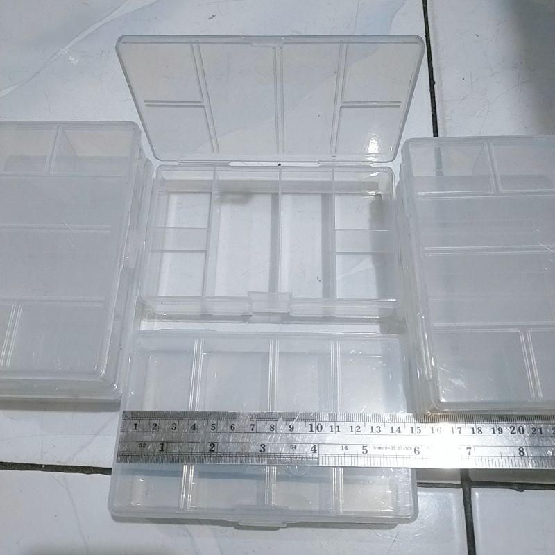 Jual Box Kotak Pancing TEBAL Mudah disimpan Putih Uk. besar 15cmx9,5cm DAN Kecil 12cmx6cm ...