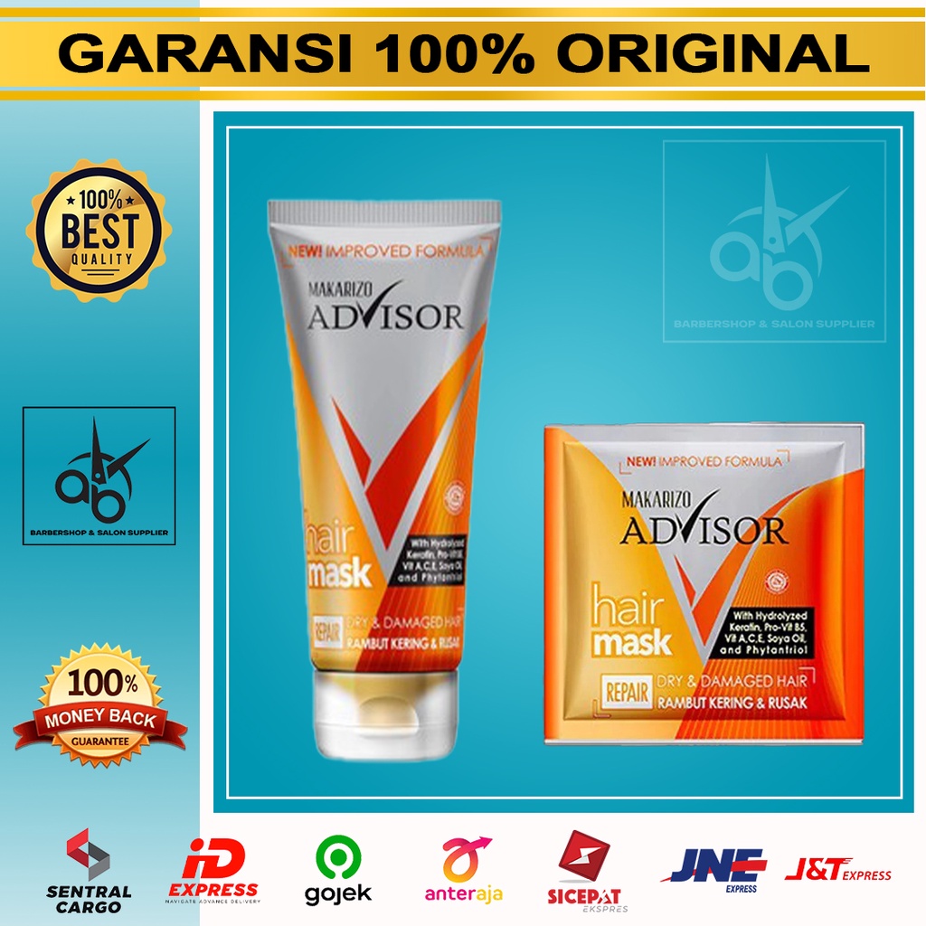 Jual Makarizo Advisor Hair Mask Hair Repair Perawatan Rambut Kering dan ...