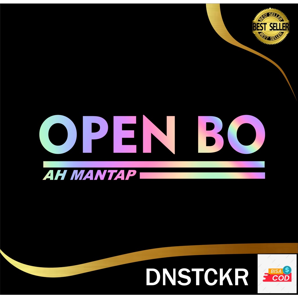 Jual VIRAL !!! OPEN BO /stiker cutting/stiker kaca mobil/stiker motor ...