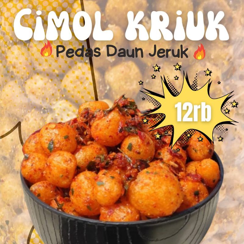 Jual Snack Cimol Kriuk Pedas Daun Jeruk 100gr | Shopee Indonesia