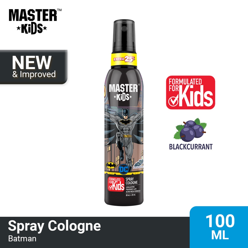 Jual Master Kids Spray Cologne Batman Botol 100ml | Shopee Indonesia